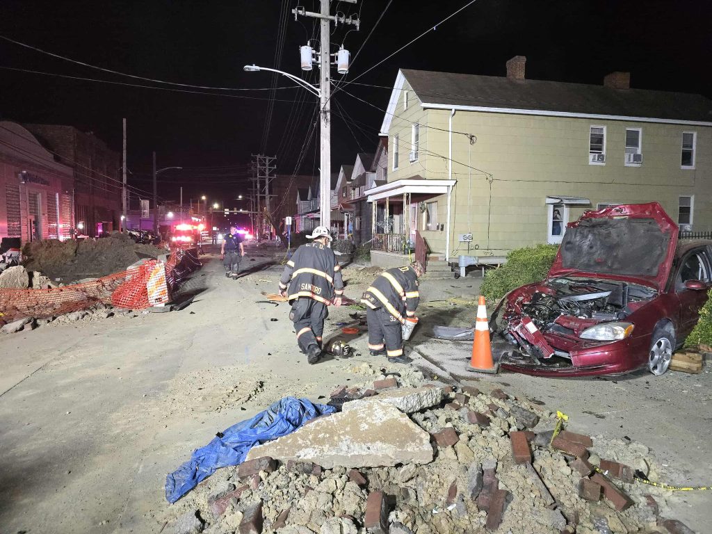 Driver flown following one-vehicle crash in Charleroi - Herald-Standard